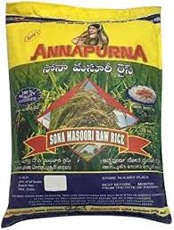 Annapurna Sona Masoori Rice 10kg | Short Grain South Indian Rice ...
