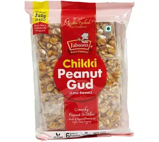 Jabsons Chikki Peanut Gud 240g | Traditional Jaggery Brittle – Grocery Wala