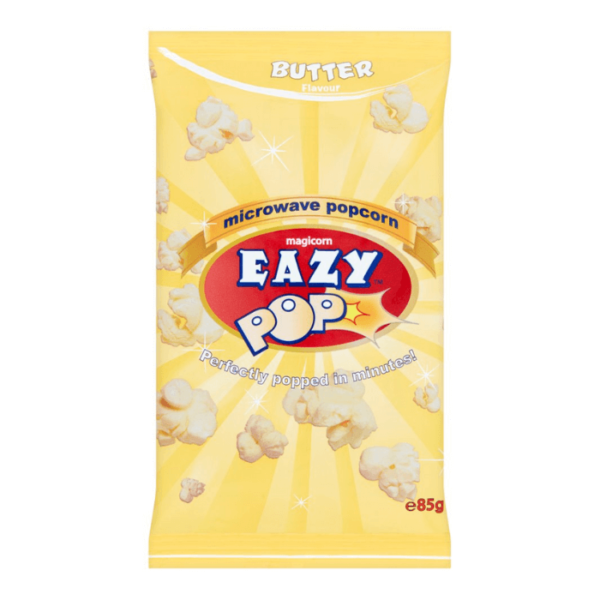 Eazy Pop Butter Microwave Popcorn 85g | Quick Buttery Snack – Grocery Wala