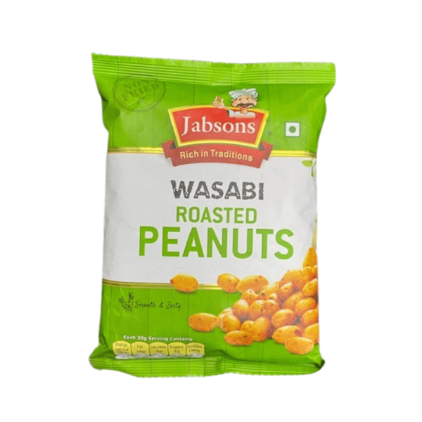 Jabsons Wasabi Roasted Peanuts 140g | Bold & Spicy Nut Snack – Grocery Wala