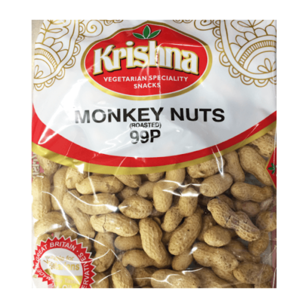 Krishna Monkey Nuts 200g – Whole Roasted Peanuts in Shell for Snacking ...