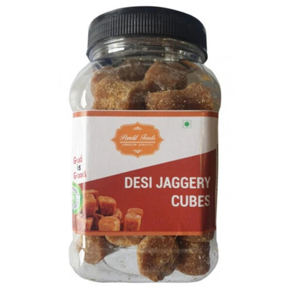 Pandit Foods Desi Jaggery Cubes - 450g – Grocery Wala