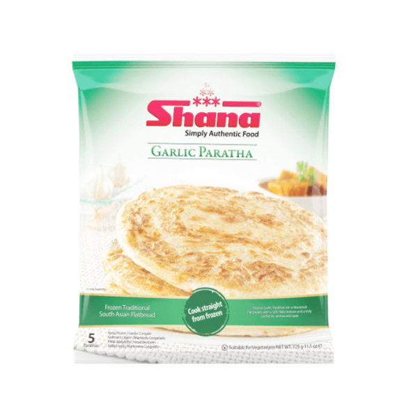 Shana Paratha Garlic 5X 400G - Quality Frozen Indian Breads – Grocery Wala