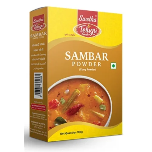 Swetha Telugu Sambar Powder 100g | Buy Andhra Sambar Spice Blend Online ...