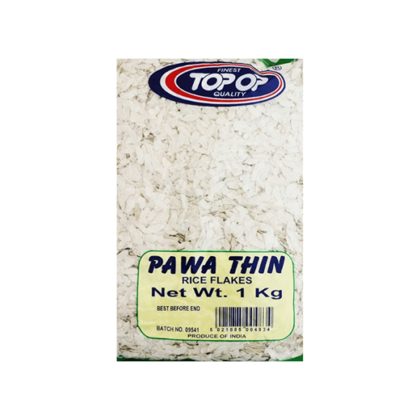 Topop Thin Pawa (Poha) 1kg | Light Flattened Rice for Snacks – Grocery Wala