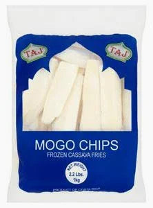 Taj Cassava Mogo Chips Frozen 1kg | Frozen African Root Vegetable Fries ...