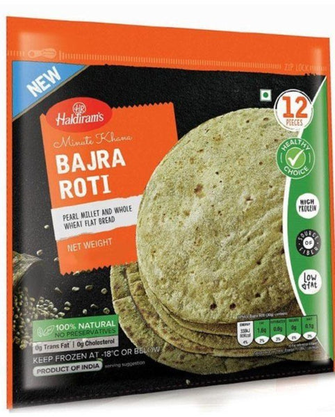 Haldiram Bajra Roti Frozen 12pcs | Millet Flatbread – Grocery Wala