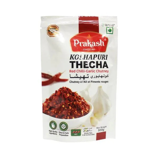 Prakash Thecha 100g – Spicy Red Chilli Garlic Paste – Grocery Wala