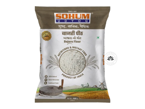 Sohum Bajri Millet Flour 500g | Pearl Millet Flour | Gluten-Free ...