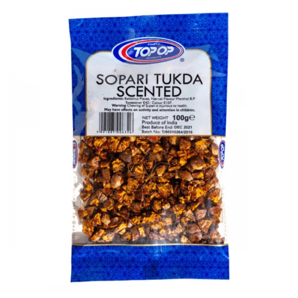 Topop Supari Tukda Scented 100g | Scented Betelnut Pieces – Grocery Wala